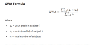 UP GWA Calculator – University of the Philippines Grade Average Tool